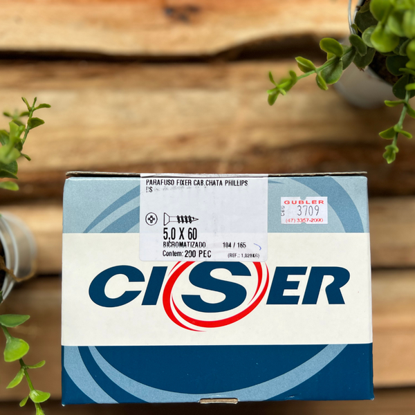 Parafuso Fixer Phillips Ciser 5,0X60 200 Peças | Loja Gubler