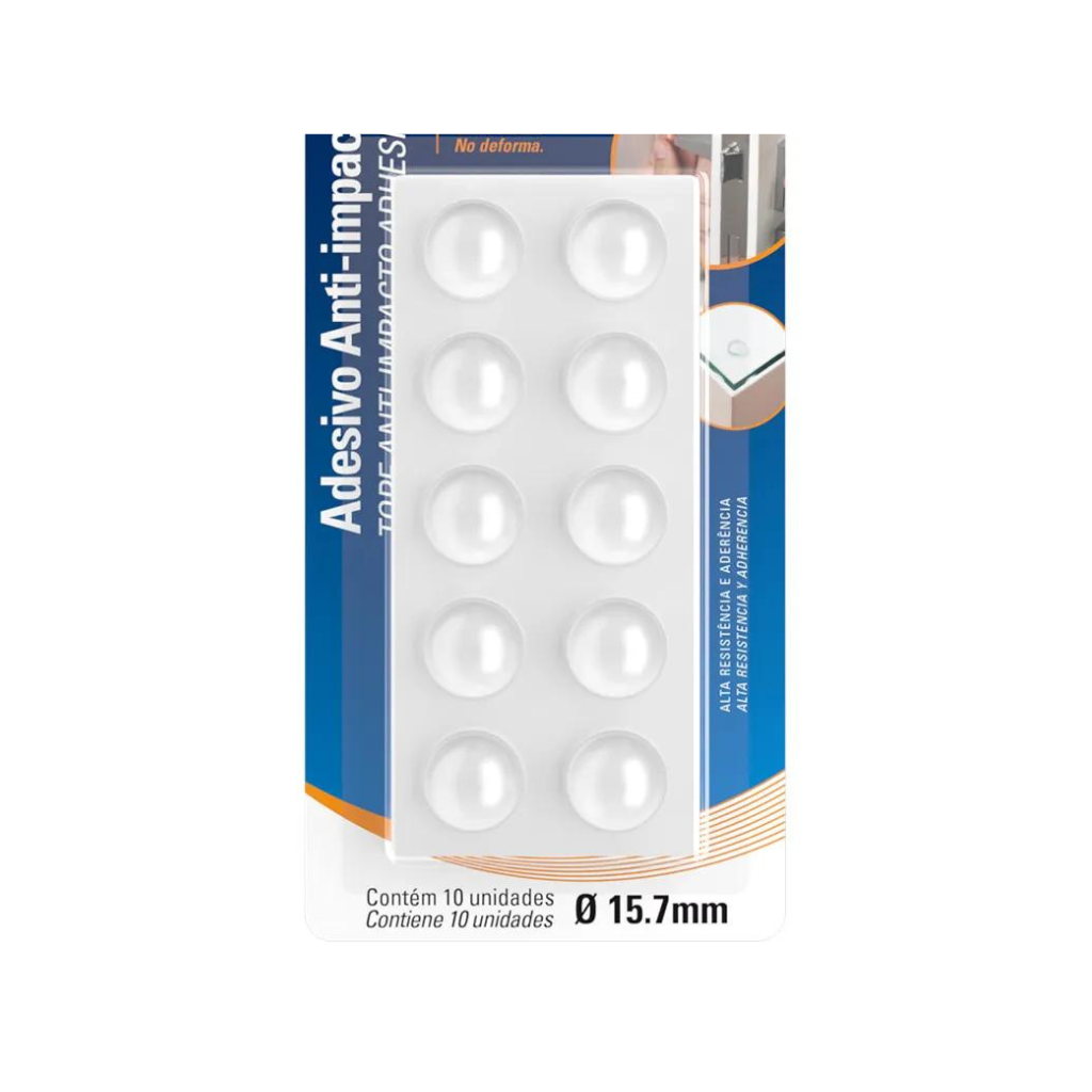 Gota De Silicone Redonda 15,7MM Com 10 Peças - Tekbond