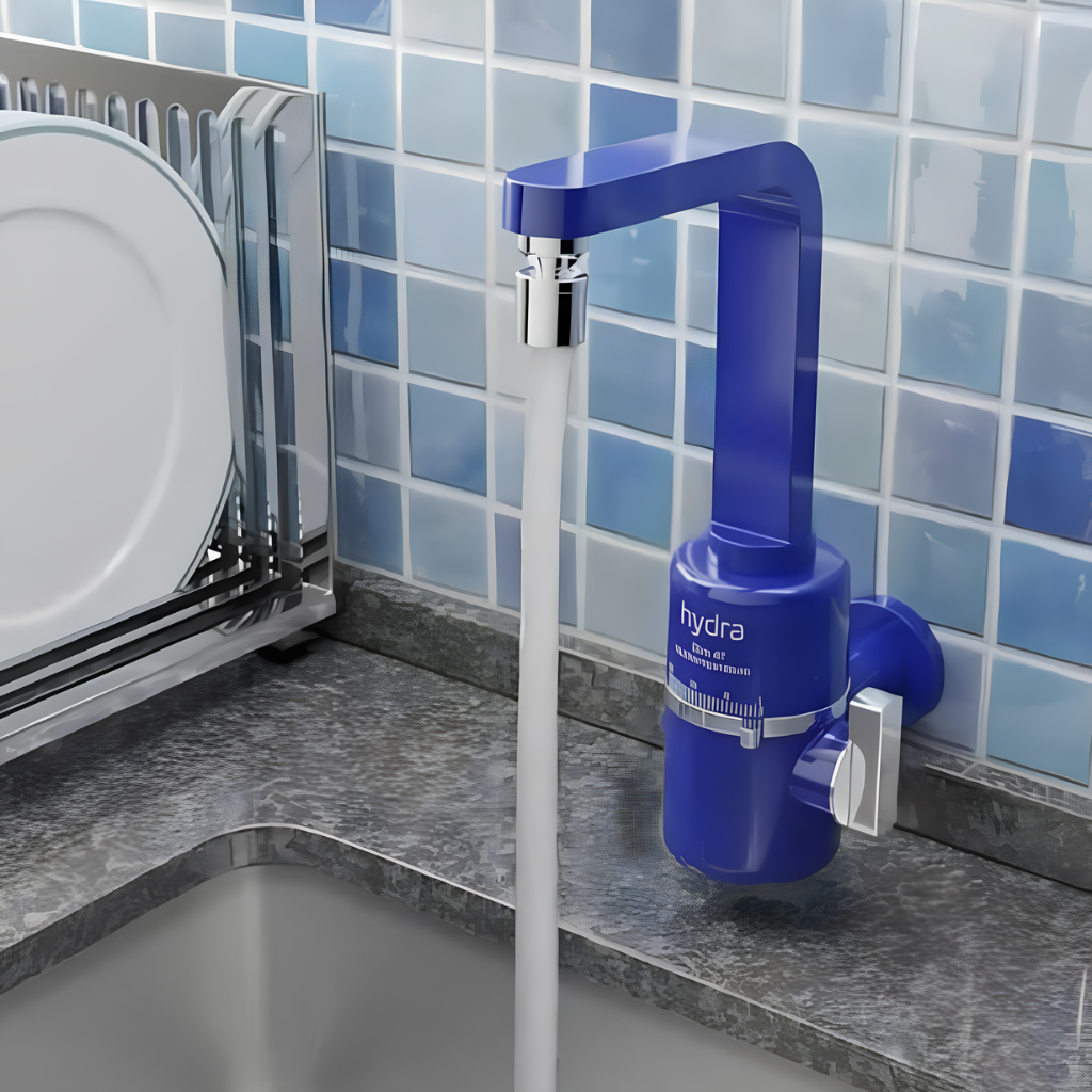 Torneira Elétrica Slim 4T Bancada 5500W Hydra Azul | Loja Gubler