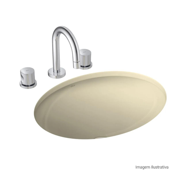 Cuba De Embutir Oval 490X365MM - Deca - Creme
