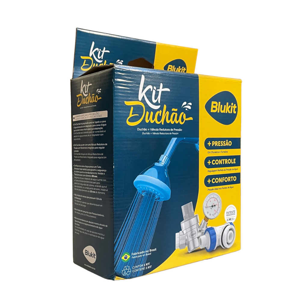Kit Válvula Redutora De Pressão C/Duchao - Blukit
