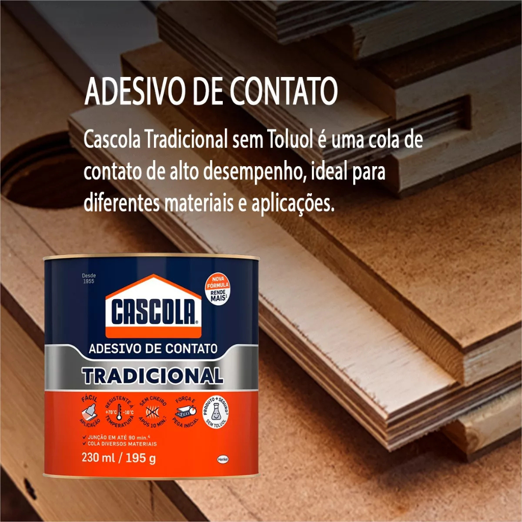 Cascola Tradicional Sem Toluol - Henkel - 195g